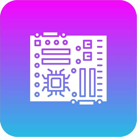 Icono De La Placa Base Vector Premium