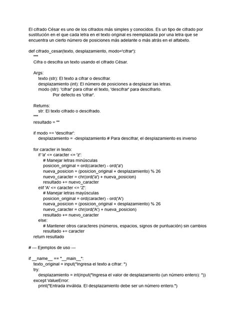 César Python Pdf Comunicaciones Militares La Seguridad Informática