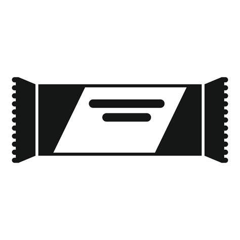 Black Icon Of Sealed Snack Wrapper 46039638 Vector Art At Vecteezy