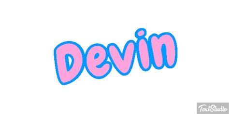 Devin Name Animated  Logo Designs