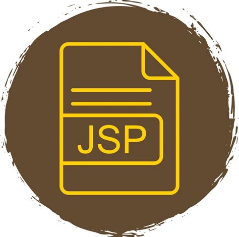 Jsp File Format Line Circle Sticker Icon 43960505 Vector Art At Vecteezy