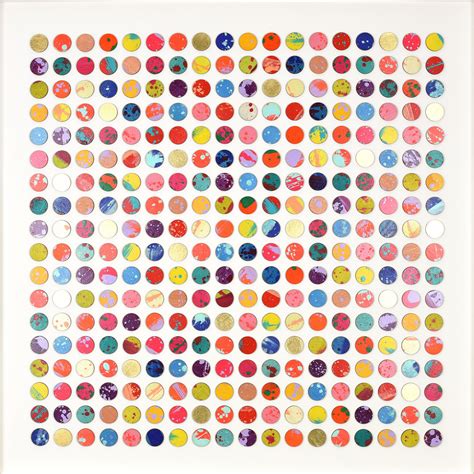 Original 3d Splash Dots Painting Original Large Scale Wall Art