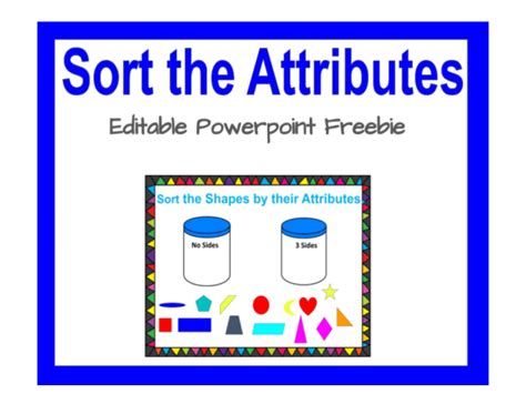 Attributes Sorting Made By Teachers