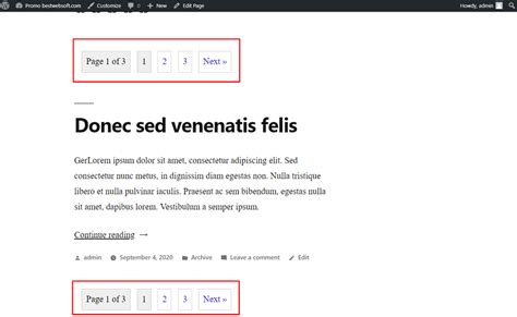 Pagination User Guide Beswebsoft Wordpress Plugin
