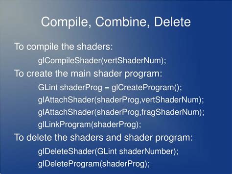 Ppt Opengl Shader Language Vertex And Fragment Shading Programs