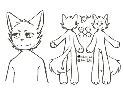 F2u Anthro Cat Base On Toyhouse