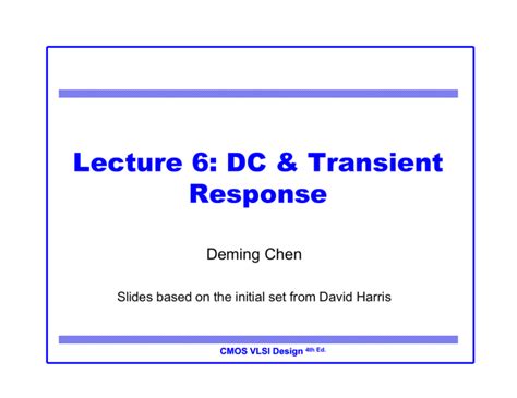 CMOS Transistor Theory