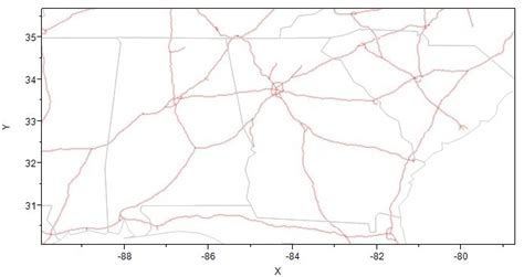 Solved Create Latitude Longitude Overlay On A Us Map With Interstates