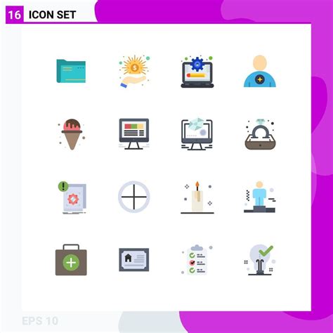 16 Universal Flat Colors Set For Web And Mobile Applications Booked Avatar Cash Progress