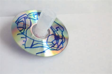 Cd로 팽이 만들기 팽이 유치원 아이디어 브런치