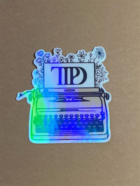 Ttpd Typewriter Sticker Taylor Swift Sticker Taylor Swift Swifties Ttpd Sticker Ttpd Inspired Etsy