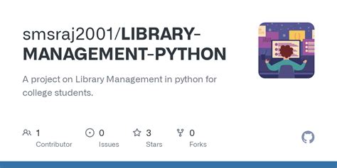 Github Smsraj Library Management Python A Project On Library Management In Python For