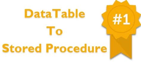 Pass Datatable To Stored Procedure As Parameter In C Codingvila