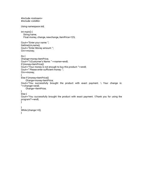 Nested Loop Sample Code Do While And If Else Include Include