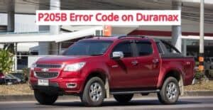 P B Error Code On Duramax Solved Vehicle Help