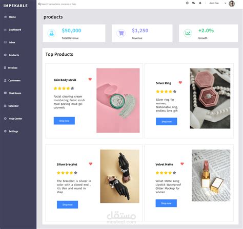 تصميم موقع Dashboard من الصفر باستخدام Html Css مستقل