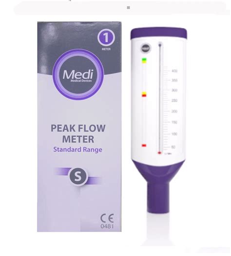 Peak Flow Meter Adult Standard Range Medi Medicaldressings