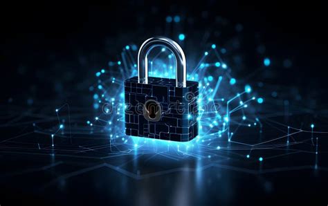 Cybersecurity Technology Secure Access Password Protected Stock Illustration Illustration Of