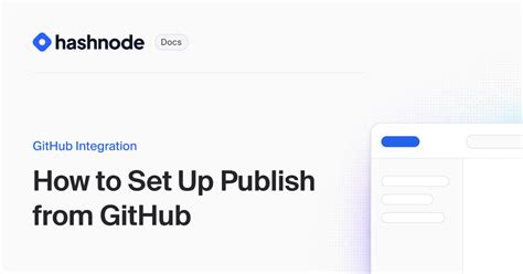 How To Set Up Publish From Github