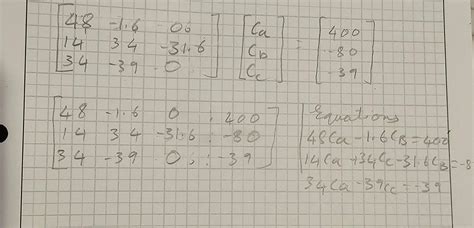 Solved Solve The System Of Linear Equations Using Gauss