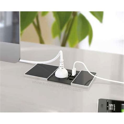 Enchufe De Encastre Versapad Con 2 Usb Mi Cocina Y Baño