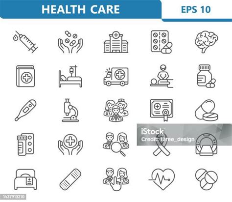 의료 아이콘입니다 건강 관리 병원 의료 벡터 아이콘 세트 병원에 대한 스톡 벡터 아트 및 기타 이미지 병원 아이콘 수술 Istock