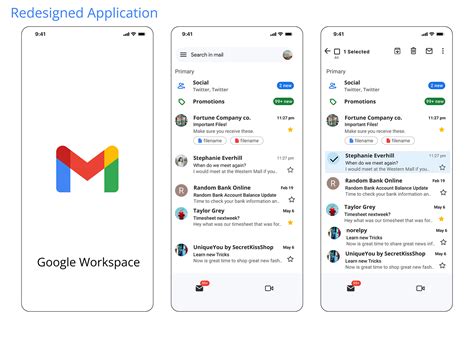 Gmail Redesign App On Behance