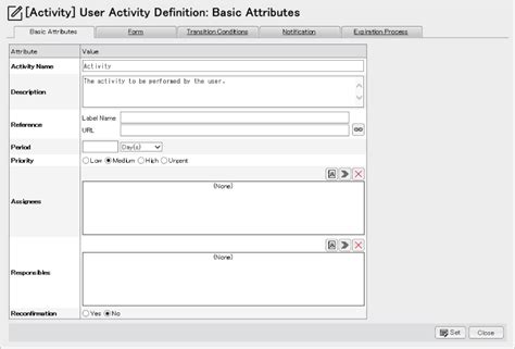 Setting Each Activity In Detail
