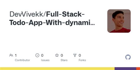 Github Devvivekkfull Stack Todo App With Dynamic Drag And Drop