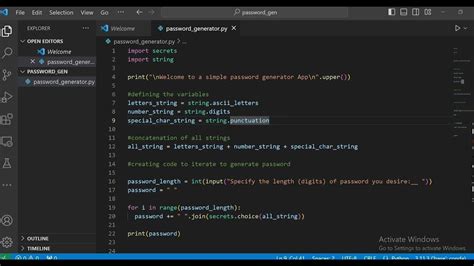 Simple Password Generator Using Python Youtube