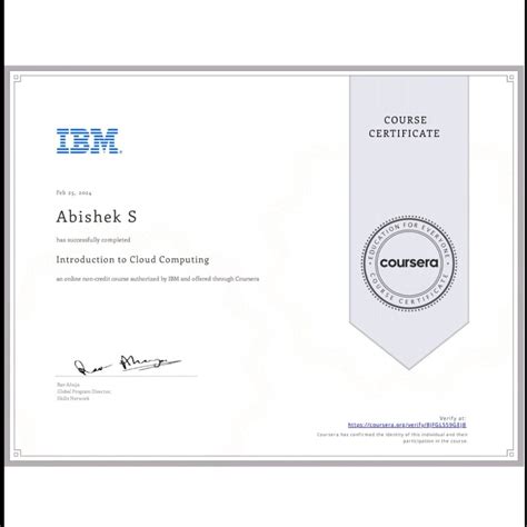 Abishek S On Linkedin Cloudcomputing Ibm Coursera Techskills