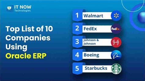 List Of Companies Using Oracle Erp In Usa Updated 2025