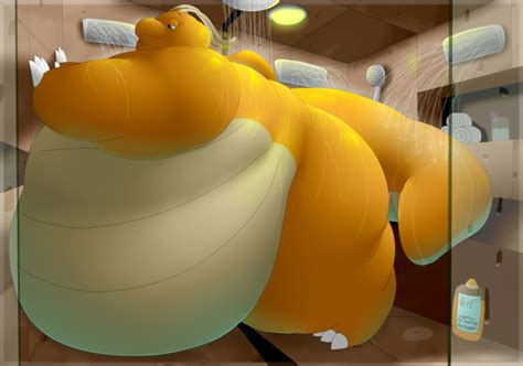 Rule 34 Dragonite Fattydragonite Obese Original Character Pokemon Pokemon Species Shower
