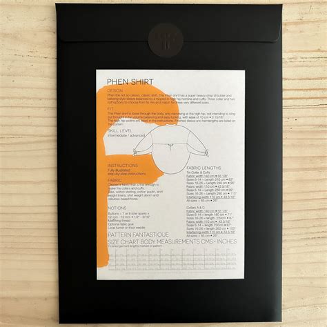 Phen Shirt Sewing Pattern Print Or Pdf Pattern Fantastique
