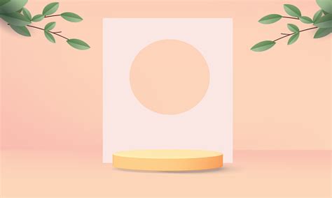 쇼케이스 녹색 배경을위한 3d 기하학적 연단 모형 자연 개념 설정 추상 최소 장면 제품 프리젠 테이션 0명에 대한 스톡 벡터 아트 및 기타 이미지 Istock