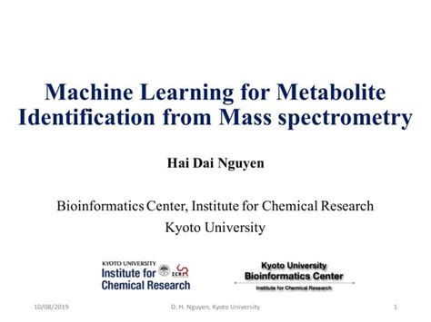 Advanced Machine Learning For Metabolite Identification Ppt