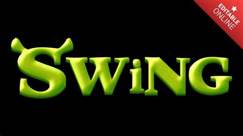 Swing Text Effect Generator