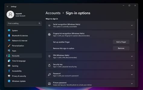 How To Configure A Windows Hello Fingerprint Login On Windows