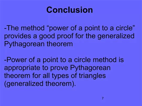 Generalized Pythagorean Theorem Ppt