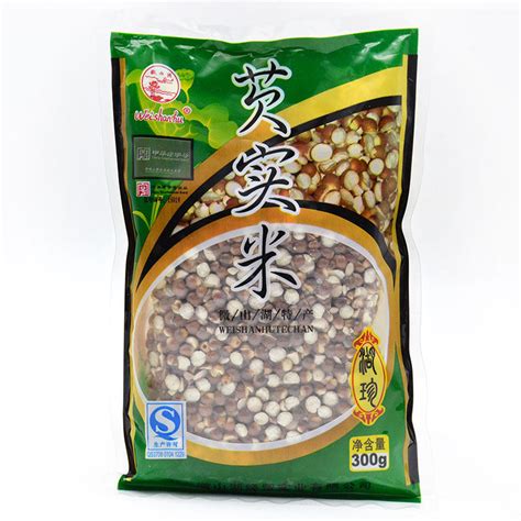 荷花乡牌正宗微山湖特产鸡头米新鲜芡实米开边芡實茨实300克 虎窝淘