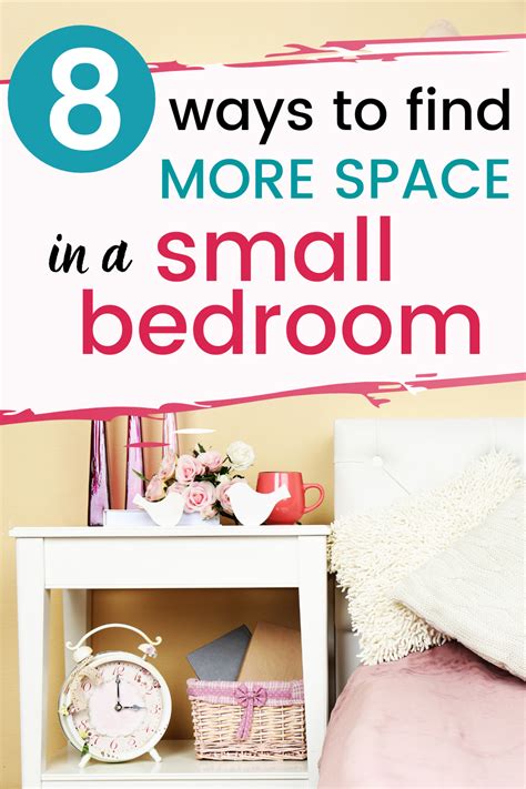 8 Easy Ways To Find More Space In A Small Bedroom Small Room Organization Teen Bedroom