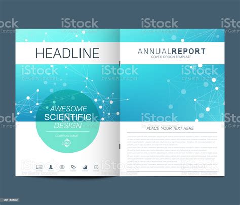 현대 벡터 템플릿 안내 책자 전단지 전단지 광고 표지 카탈로그 잡지 또는 연례 보고서 비즈니스 과학 의학 디자인입니다 과학 인공 두뇌 점입니다 라인 총입니다 카드 표면