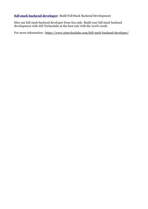 Ppt Backend Development Technologies Powerpoint Presentation Free