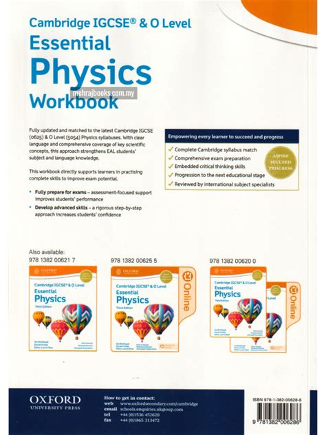Cambridge Igcse® And O Level Essential Physics Workbook 3rd Edition