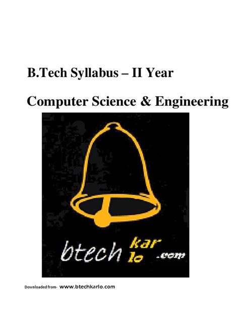 Btech Mdu Syllabus Cse 2yr F Scheme Pdf C Instruction Set
