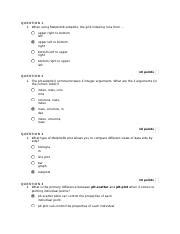 Csc Quiz Docx QUESTION When Using Matplotlib Subplots The Grid Indexing Runs From