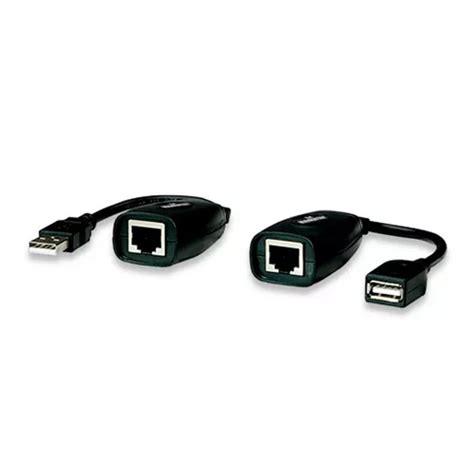 Adaptador Extension Usb 20 A Rj45 Hasta 60mts Con Cable Utp Activo