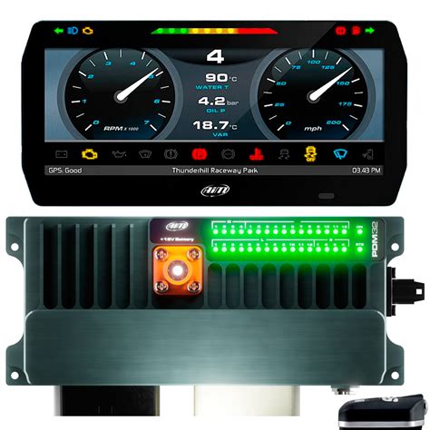 evasive motorsports aim sports pdm32 power distribution module data logging kit with 10 inch