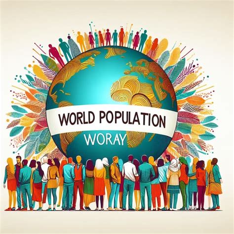 Premium Photo A Poster Of A World That Says World Less People