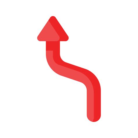 Curved Arrow Vector Design Isolated On White Background 30744150 Vector Art At Vecteezy
